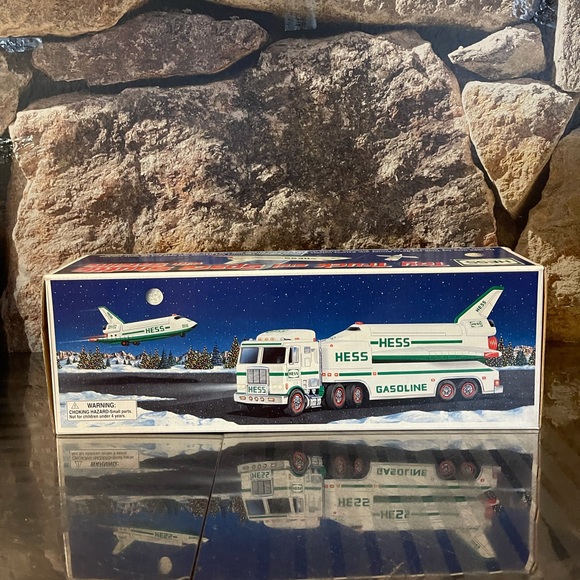 HESS | Toys | Hess Toy Truck And Space Shuttle With Satellite | Poshmark